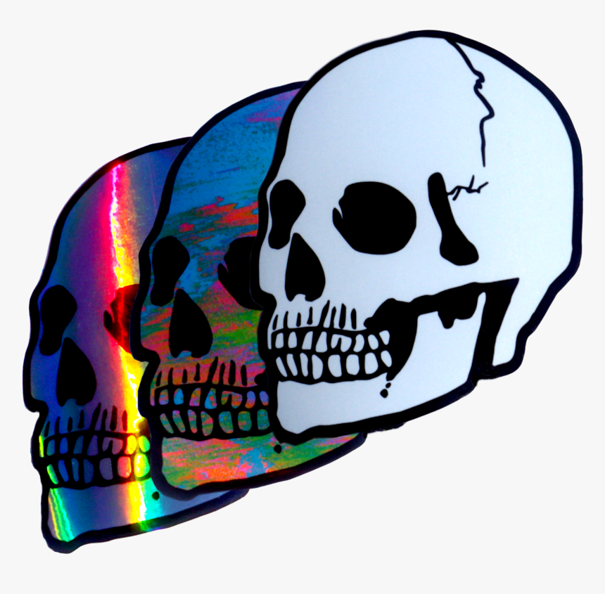 Image Of Skull Sticker 3pk - Skull, HD Png Download , Transparent Png ...