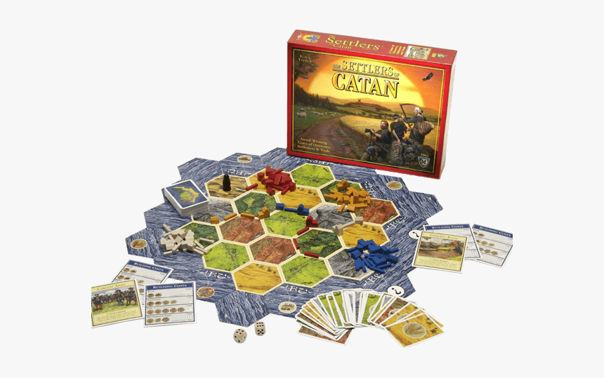 Board-game - Settlers Of Catan Board Game, HD Png Download ...