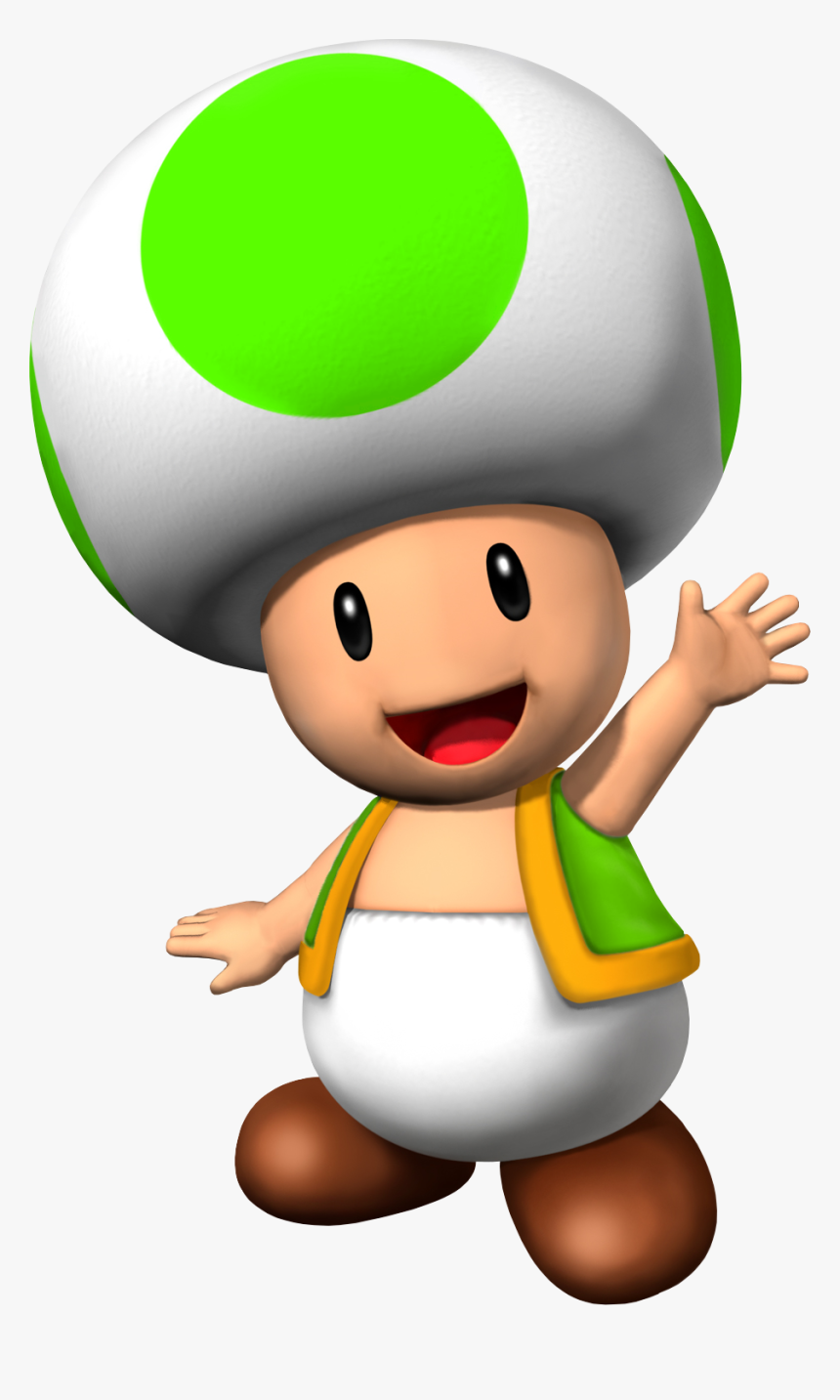 Super Mario Green Toad, HD Png Download , Transparent Png Image - PNGitem