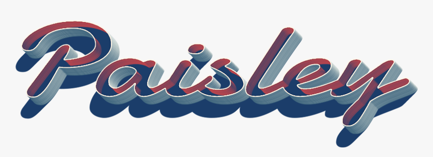 Paisley 3d Letter Png Name - Graphic Design, Transparent Png ...