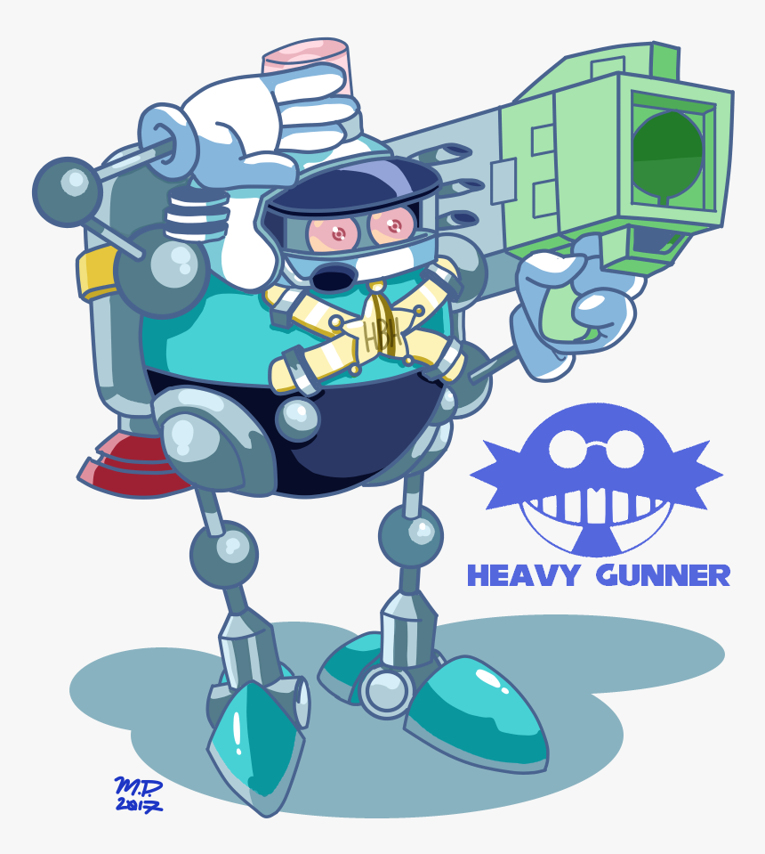 Heavy Gunner - Cartoon, HD Png Download , Transparent Png Image - PNGitem