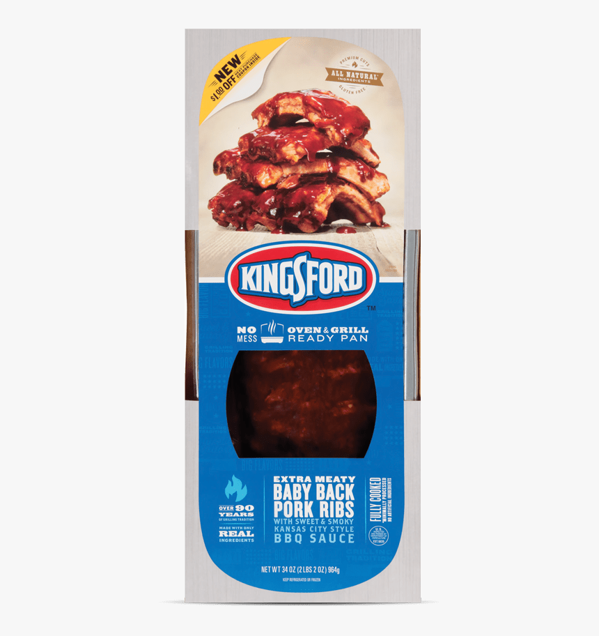 Kingsford Pre Cooked Ribs, HD Png Download , Transparent Png Image ...