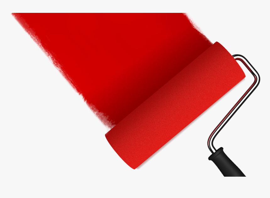 Transparent Red Paint Png - Red Paint Roller Png, Png Download ...