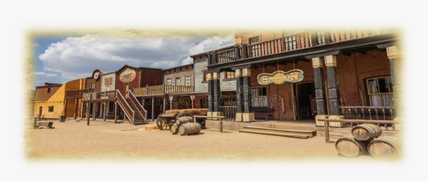 Old Western Town Drawing