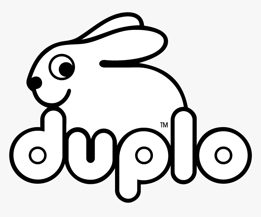 Duplo Lego Logo Black And White - Lego Duplo, HD Png Download ...