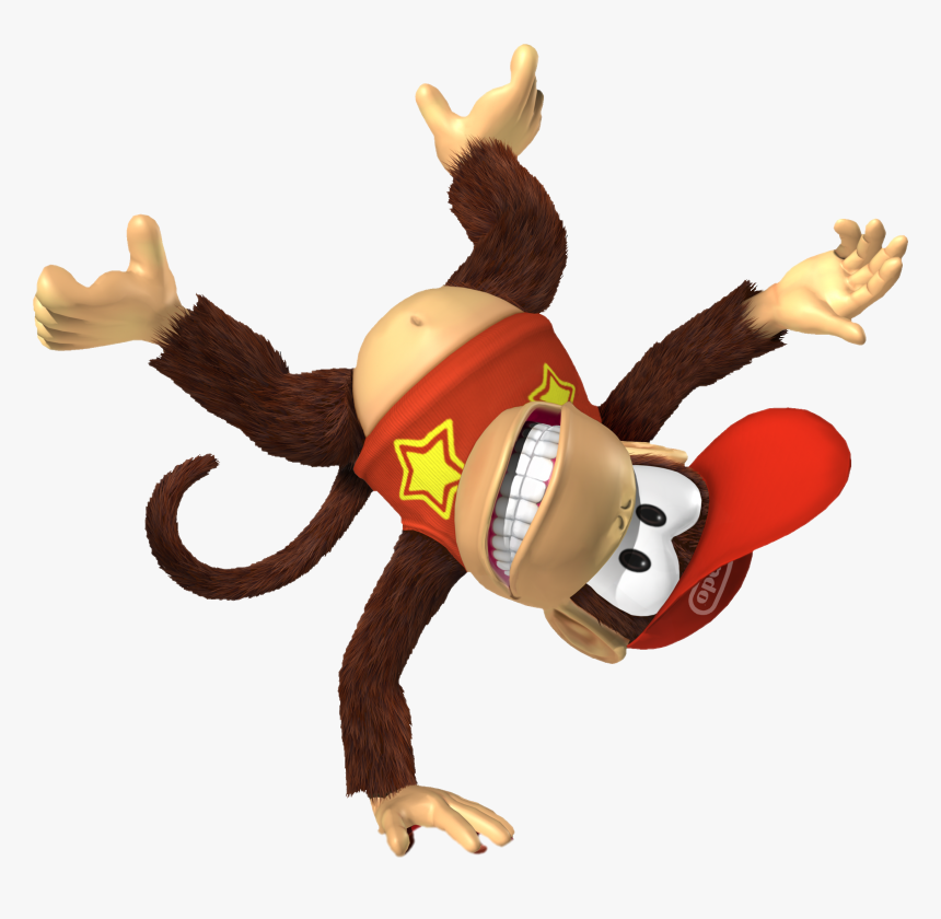 Diddy Kong 2012 New Look - Donkey Kong Pose, HD Png Download ...