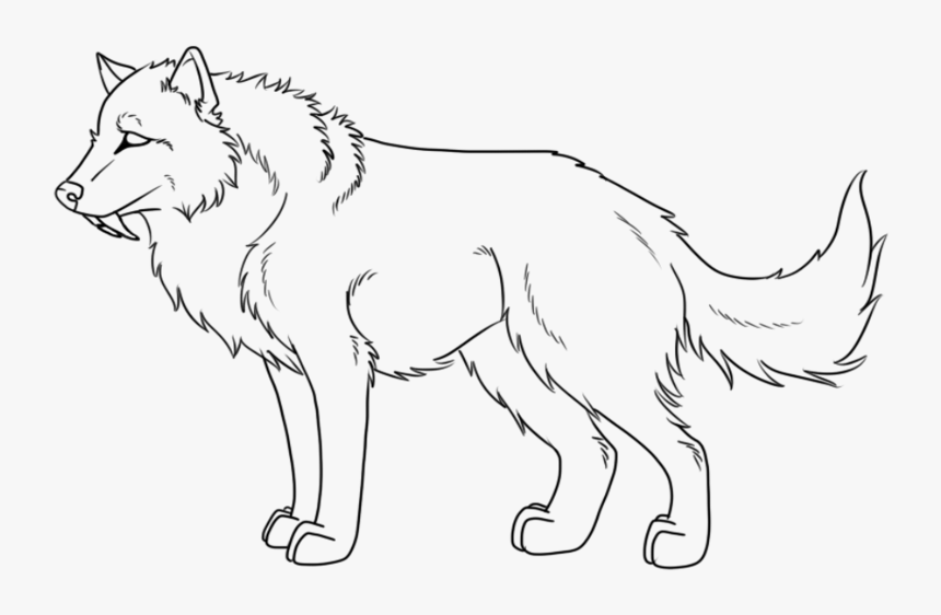 Wolf Outline Png - Png Wolf Outline Transparent, Png Download ...