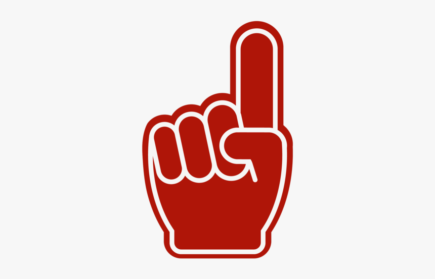 Number 1 Hand Sign Green, HD Png Download , Transparent Png Image - PNGitem