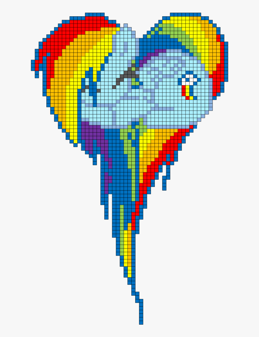 Transparent Minecraft Heart Png - Rainbow Dash Minecraft Pixel, Png ...