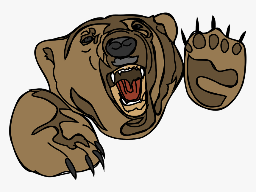 Bear Attack Clipart, HD Png Download , Transparent Png Image - PNGitem