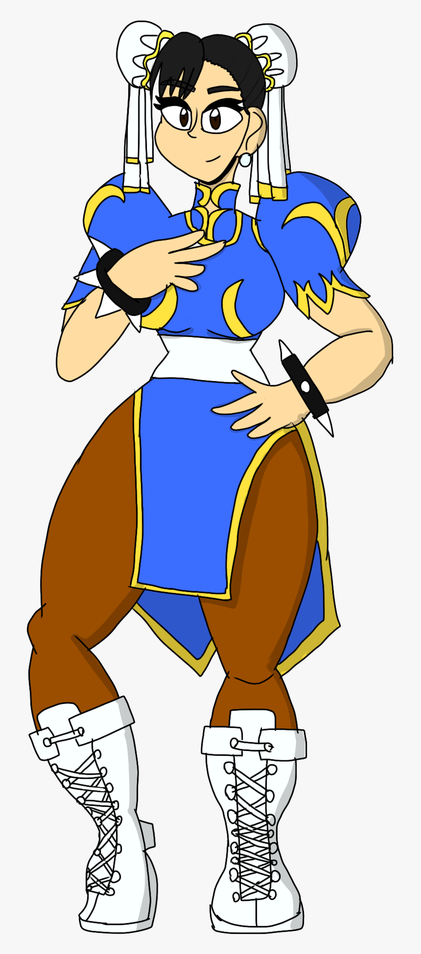 Chun-li - Cartoon, HD Png Download , Transparent Png Image - PNGitem