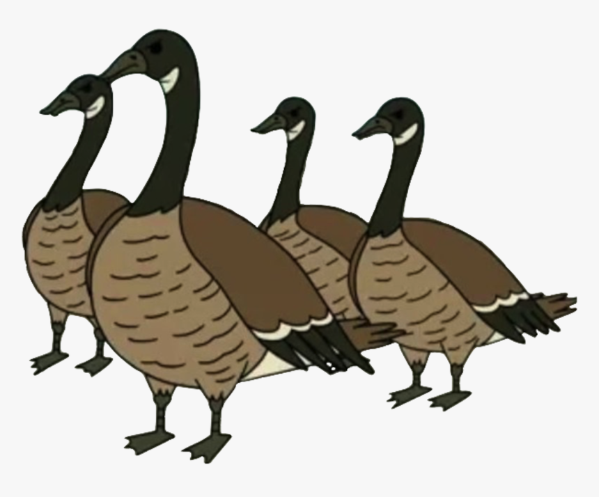 Canada-goose - Regular Show Geese Png, Transparent Png , Transparent ...