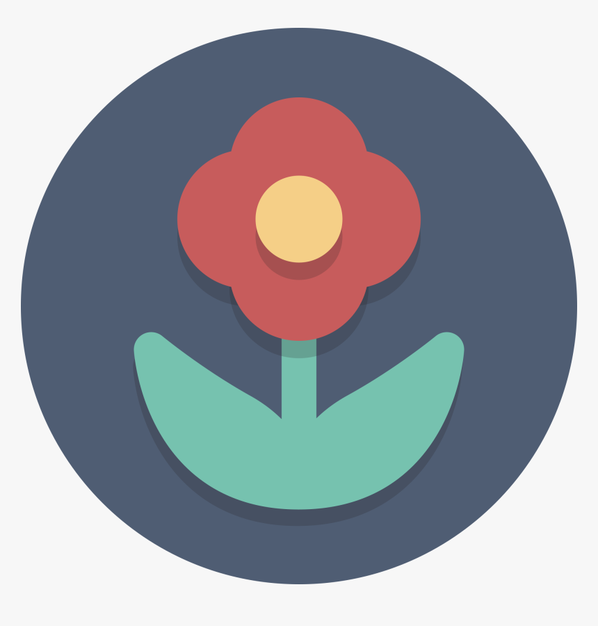 Circle Icons Flower - Flower Icon In A Circle, HD Png Download ...
