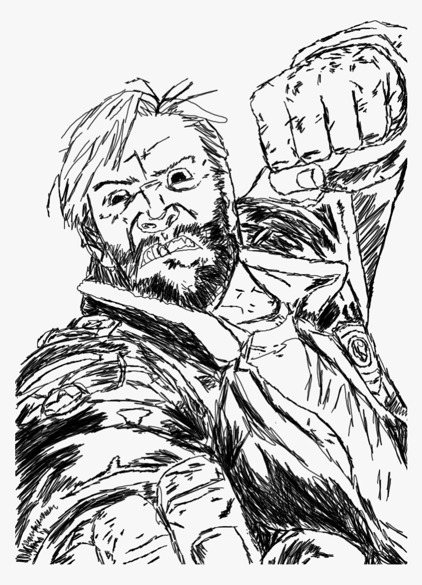 Twd Drawing Pencil - Rick Grimes Comic Png, Transparent Png ...