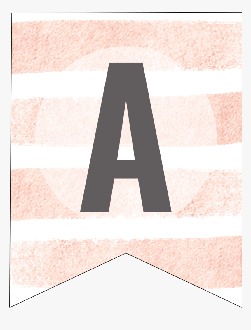 Pink Stripes Custom Banner Sign Free Printable - Graphic Design, HD Png ...