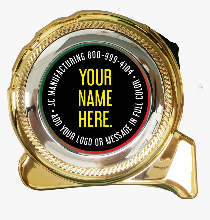 Special Occasion Gold Case Tape Measure - Measure Tape Trophy, HD Png ...