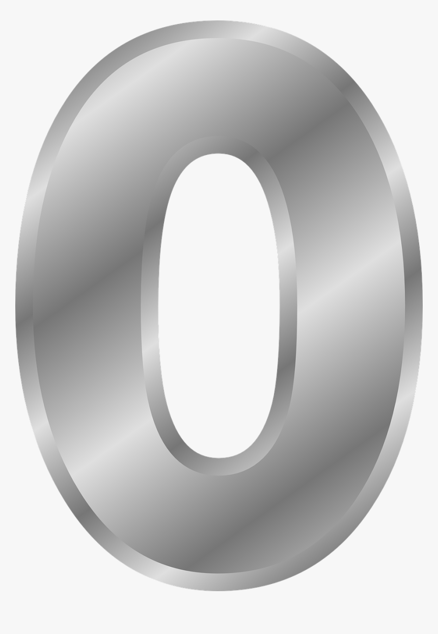 Silver Number 0 Transparent, HD Png Download , Transparent Png Image ...