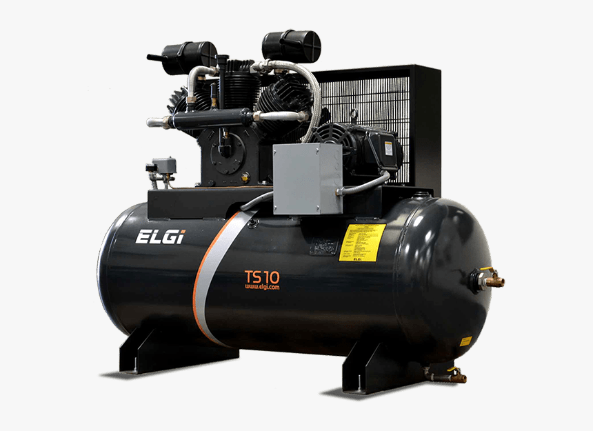 Two Stage Compressor - Elgi Usa Reciprocating Compressor, HD Png ...