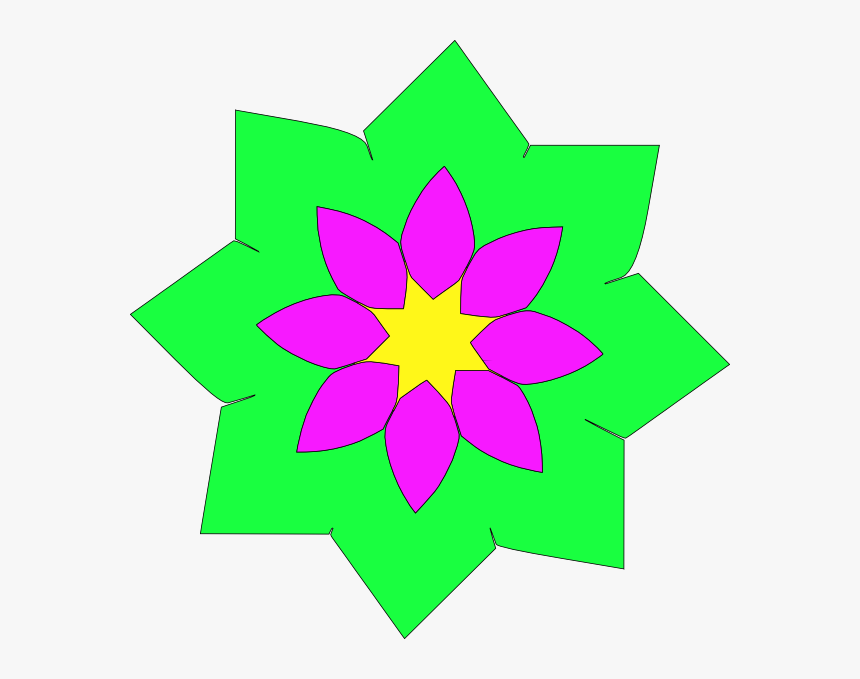 Geometric Figures With Flowers