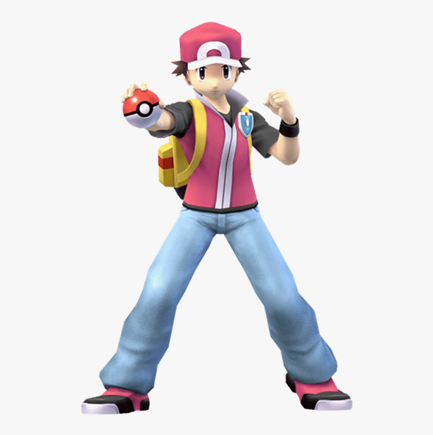 Red Pokemon Trainer - Pokemon Trainer Smash Bros Png, Transparent Png , Transparent Png Image ...
