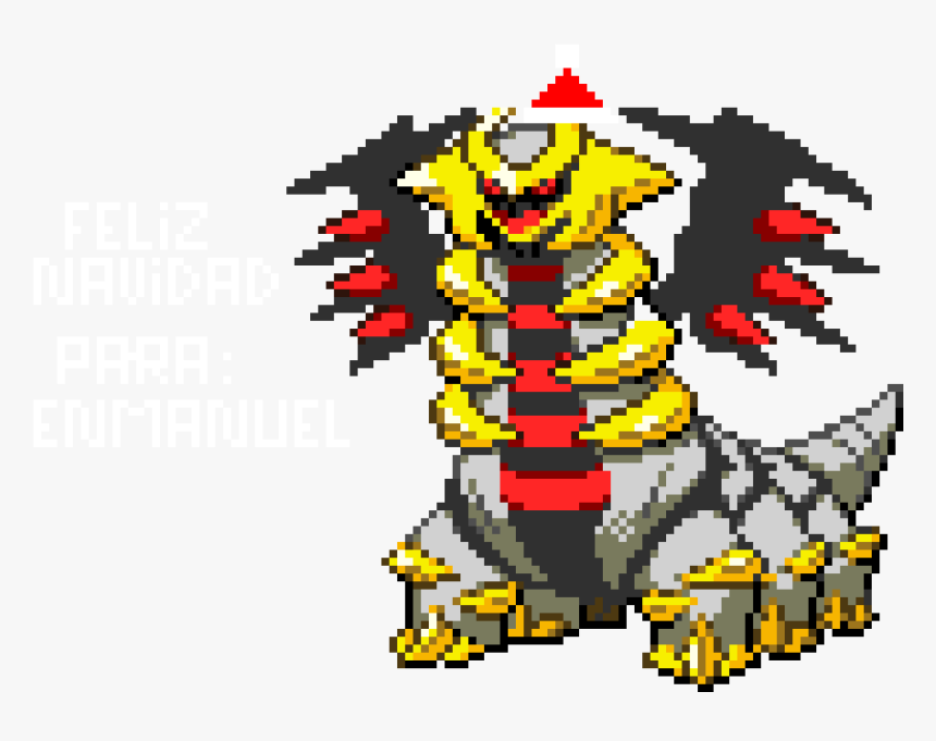 Giratina En Pixel Art, HD Png Download , Transparent Png Image - PNGitem
