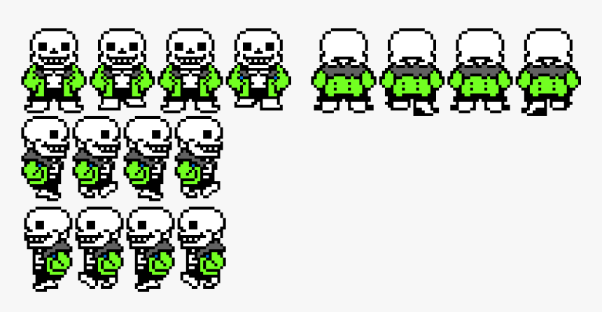 Green Sans Sprite Sheet, HD Png Download , Transparent Png Image - PNGitem
