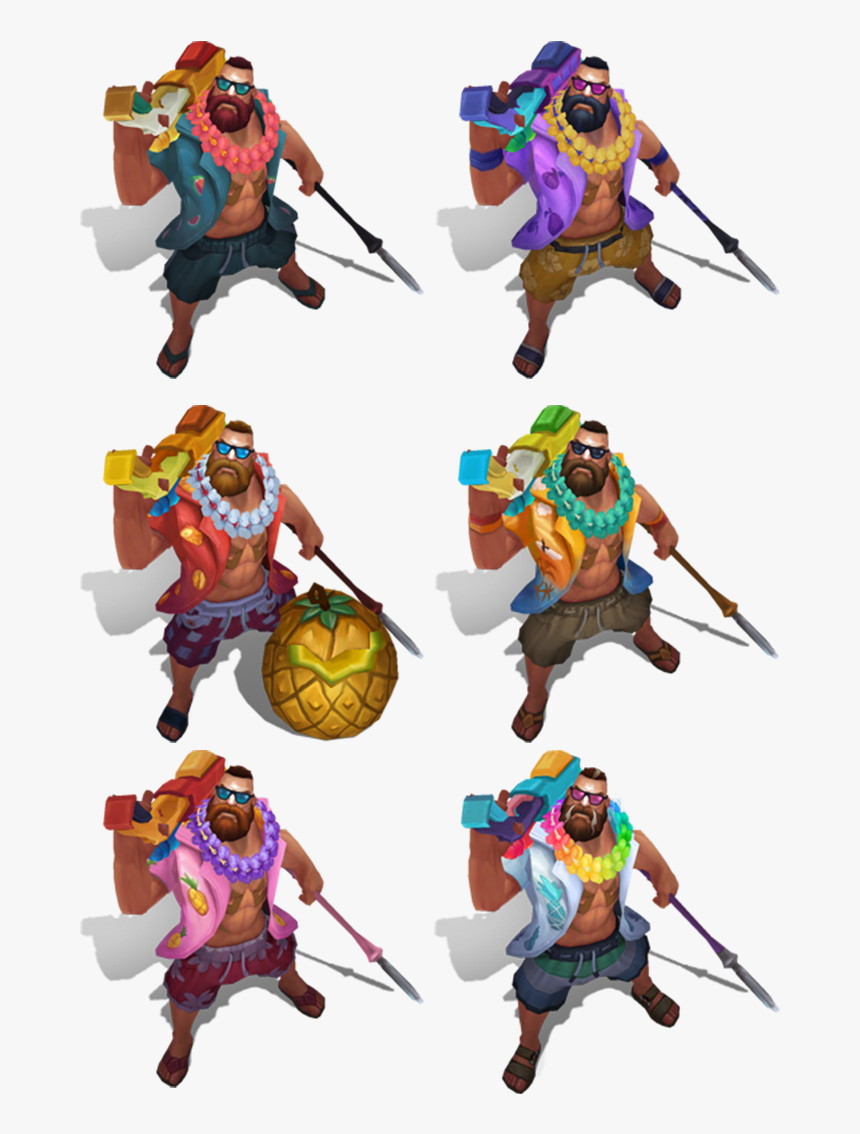 Gangplank Pool Party Chromas, HD Png Download , Transparent Png Image ...