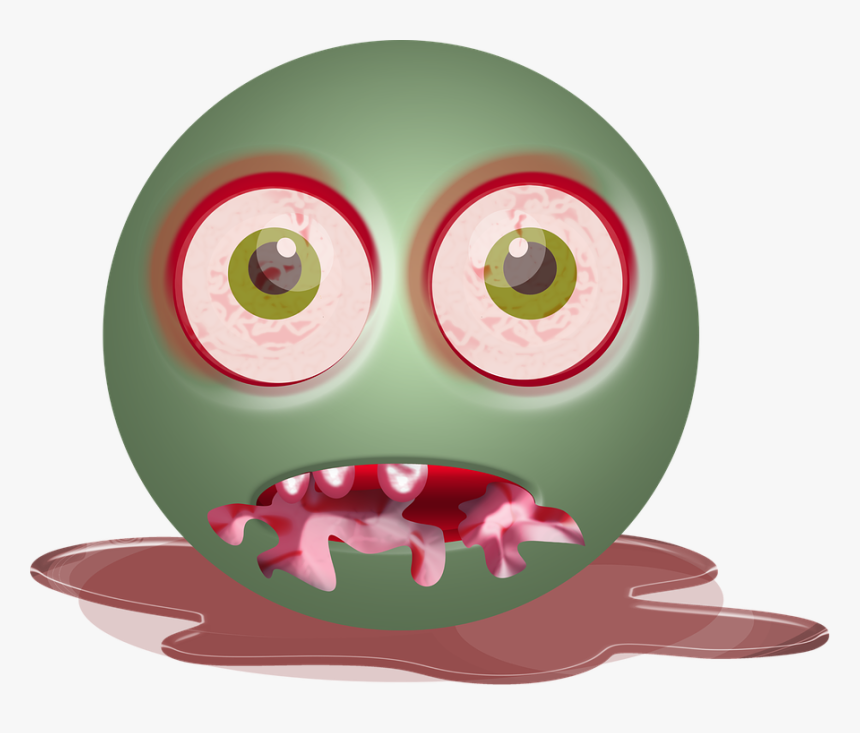 Emoticon, Smiley, Zombie, Dead, Halloween, Face - Halloween Face ...