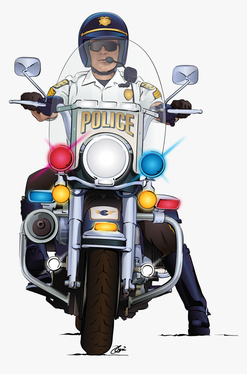 Police On Motorcycle Clip Art, HD Png Download , Transparent Png Image ...