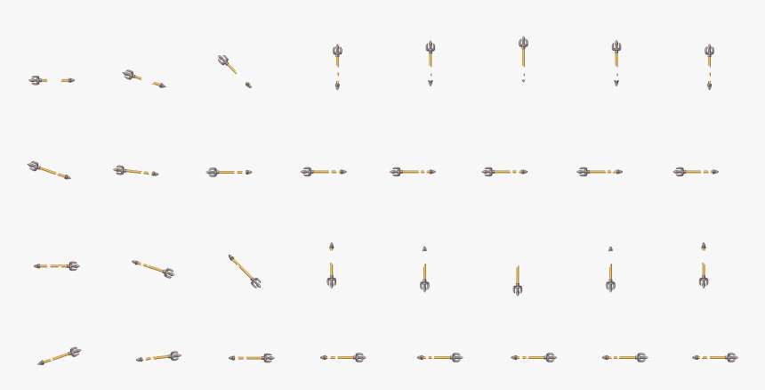 Trident - Bow Sprite Sheet, HD Png Download , Transparent Png Image ...