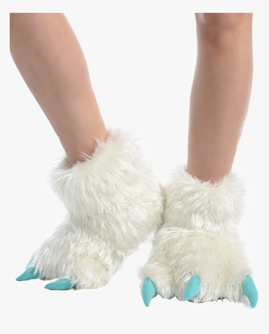 Paw Slipper Image - Yeti Feet Shoes, HD Png Download , Transparent Png ...