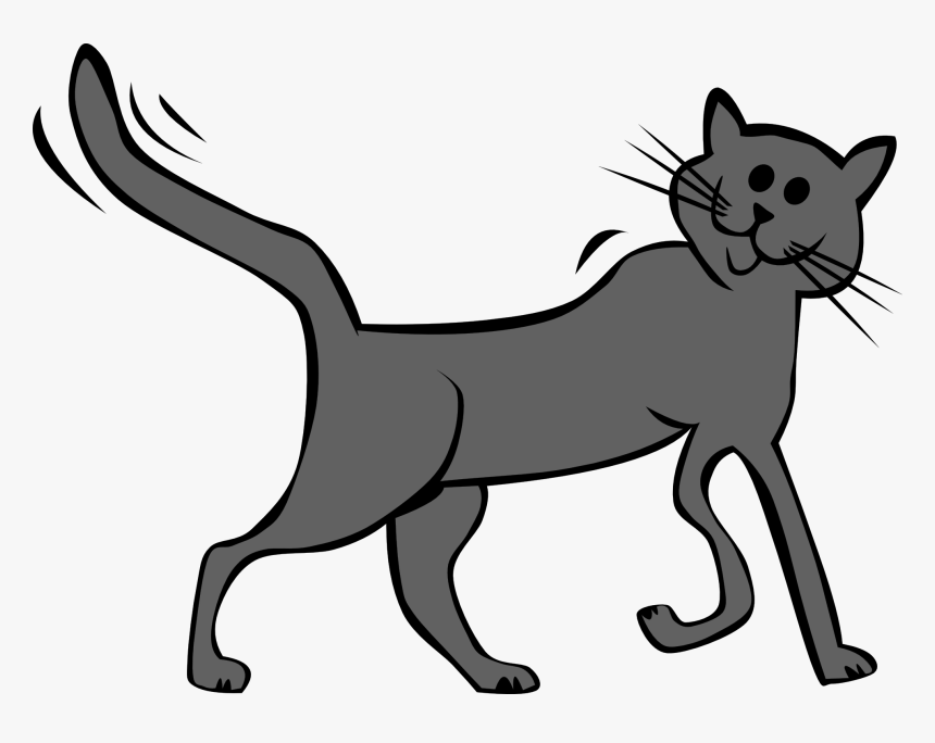 Cat - Clip - Art - Cat Moving Clipart, HD Png Download , Transparent ...