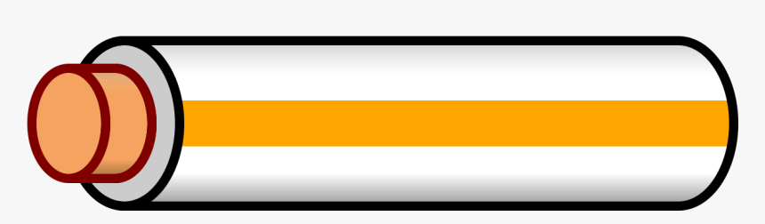 White Orange Wire, HD Png Download , Transparent Png Image - PNGitem