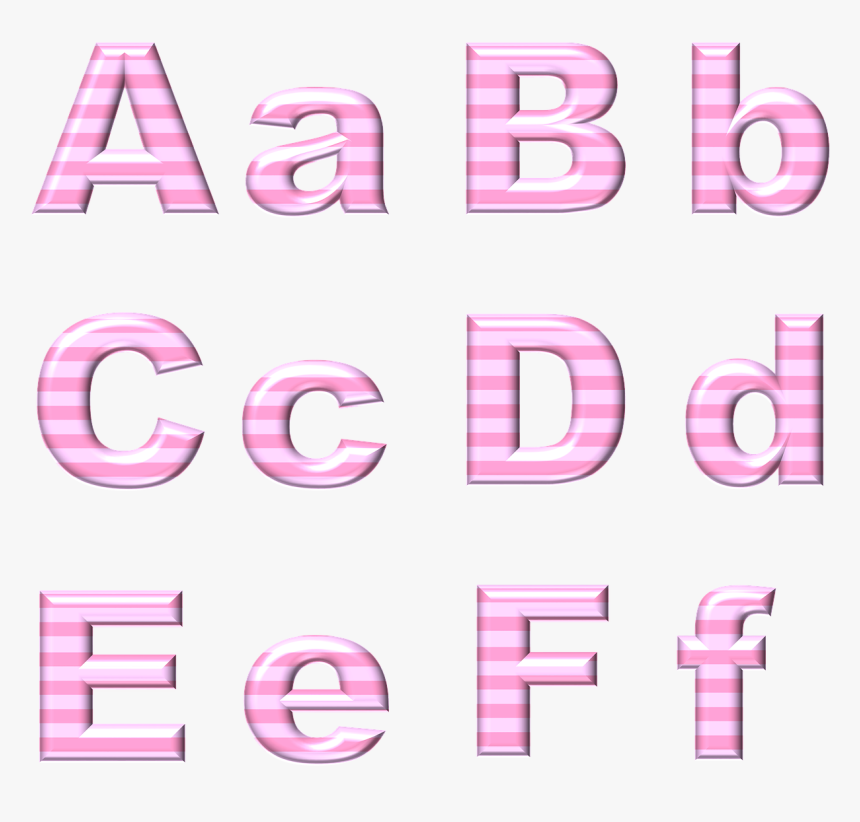Pink Stripe Alphabet, HD Png Download , Transparent Png Image - PNGitem