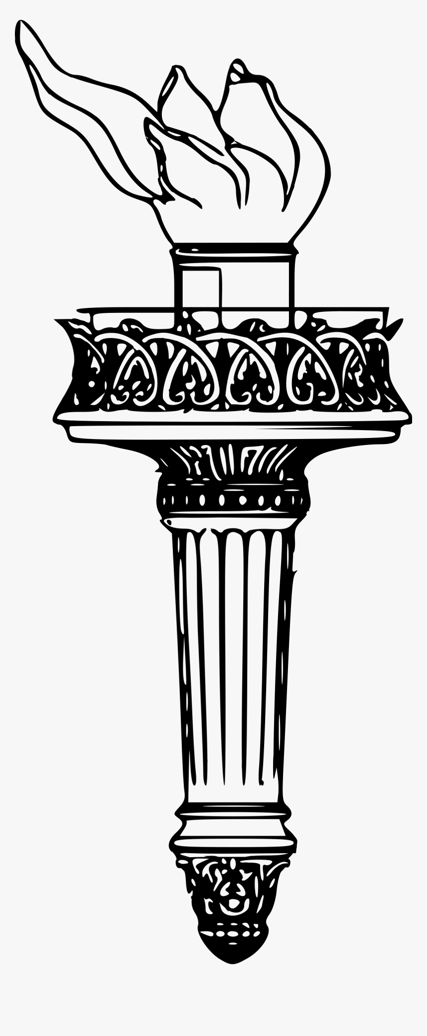 Vector Statue Of Liberty Torch, HD Png Download , Transparent Png Image ...