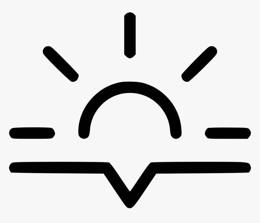 Transparent Sun Set Png - Sun Icon Png Transparent, Png Download ...