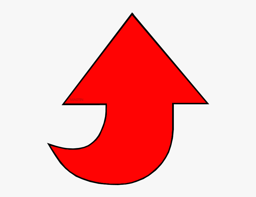 Red Arrow - Crescent - Clickbait Red Arrow Png, Transparent Png ...