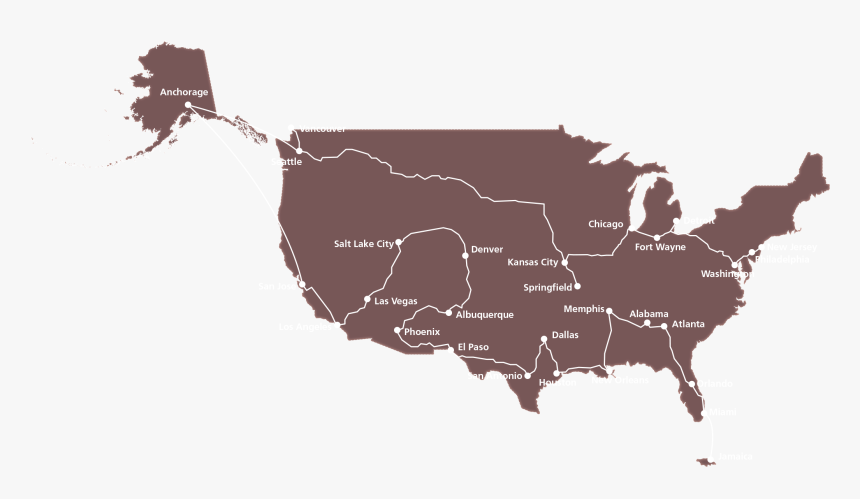Small Map Of America, HD Png Download , Transparent Png Image - PNGitem