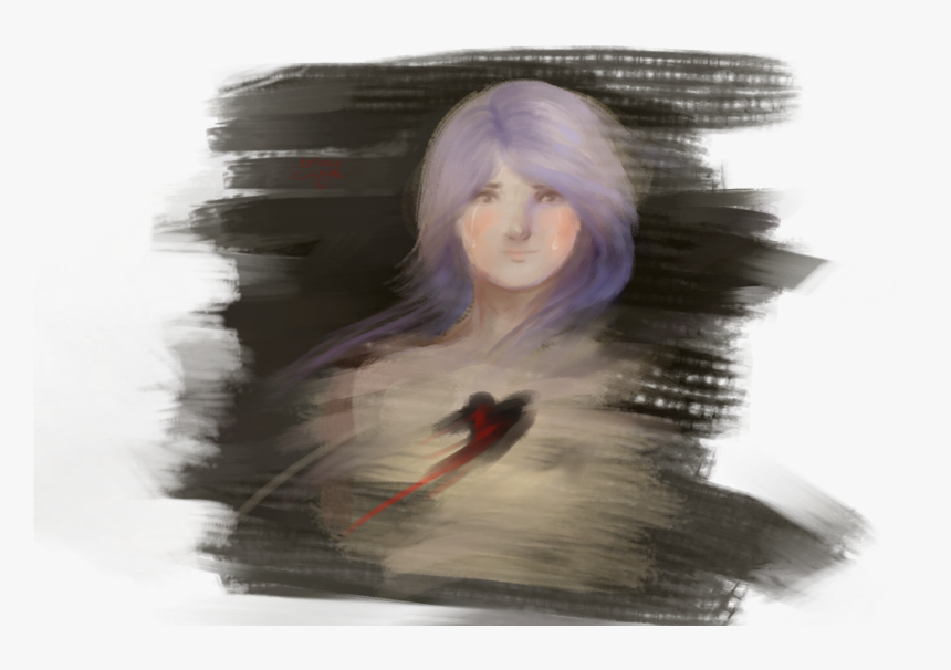 Fade Drawing Watercolor Vector Black And White Stock - Girl, HD Png ...