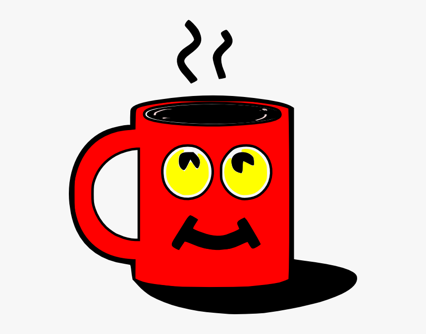 Mug Red Cup Pencil - Animated Coffee Cup Clipart, HD Png Download ...