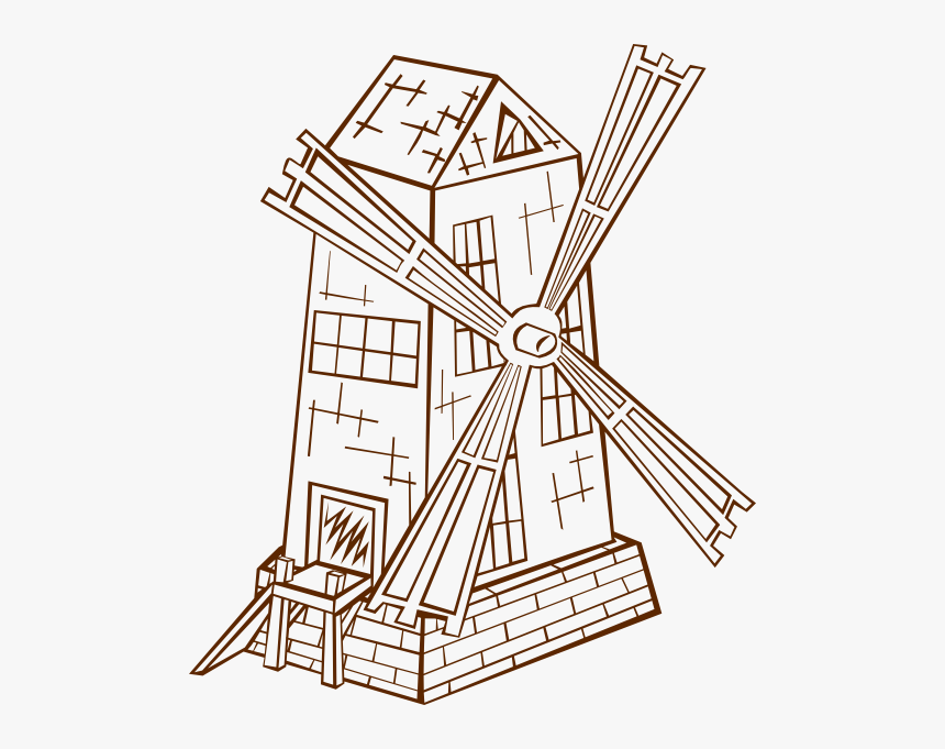 Middle Ages Mill Drawing, HD Png Download , Transparent Png Image - PNGitem