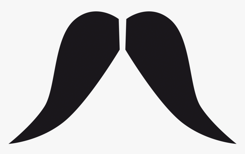 Handlebar Mustache Png For Kids - Long Mustache Clipart, Transparent ...