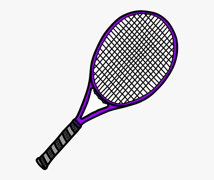 Tennis Racket, Purple - Tennis Racket Transparent Background, HD Png ...