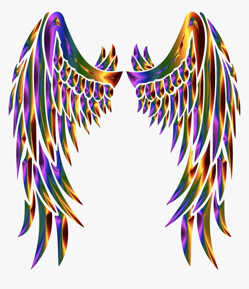 Clipart Chromatic Angel Wings Within Angel Wings Clipart - Angel Wings ...