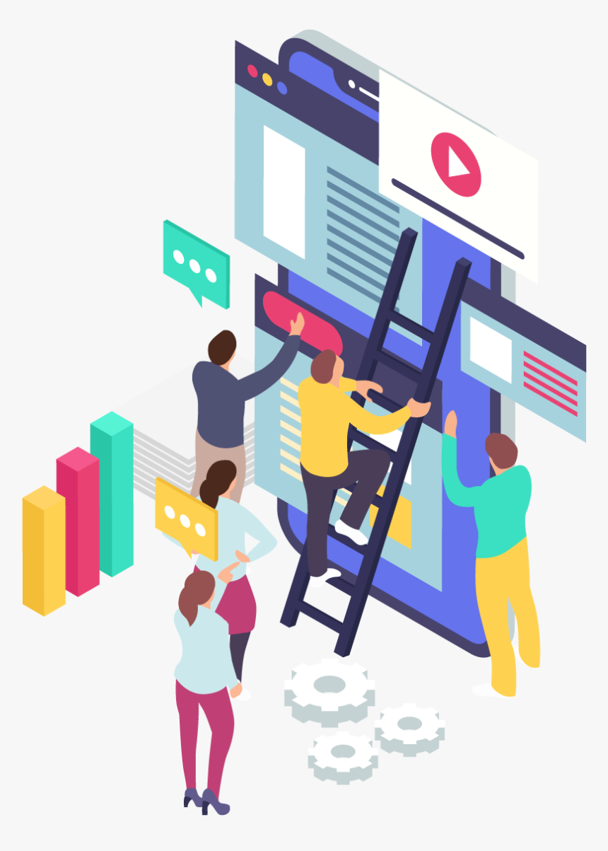 Isometric Business Illustration, HD Png Download , Transparent Png ...