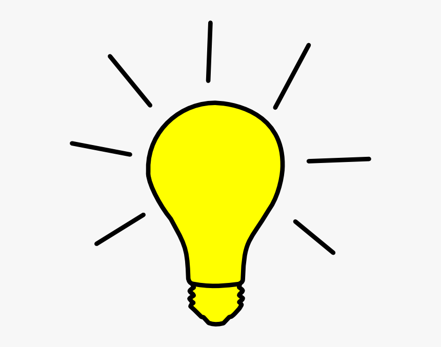 Yellow Light Bulb Clip Art, HD Png Download , Transparent Png Image ...
