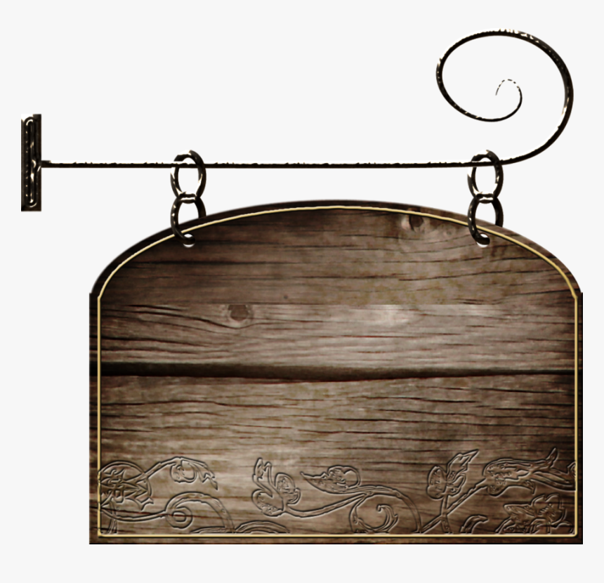 Blank Wooden Sign No Background