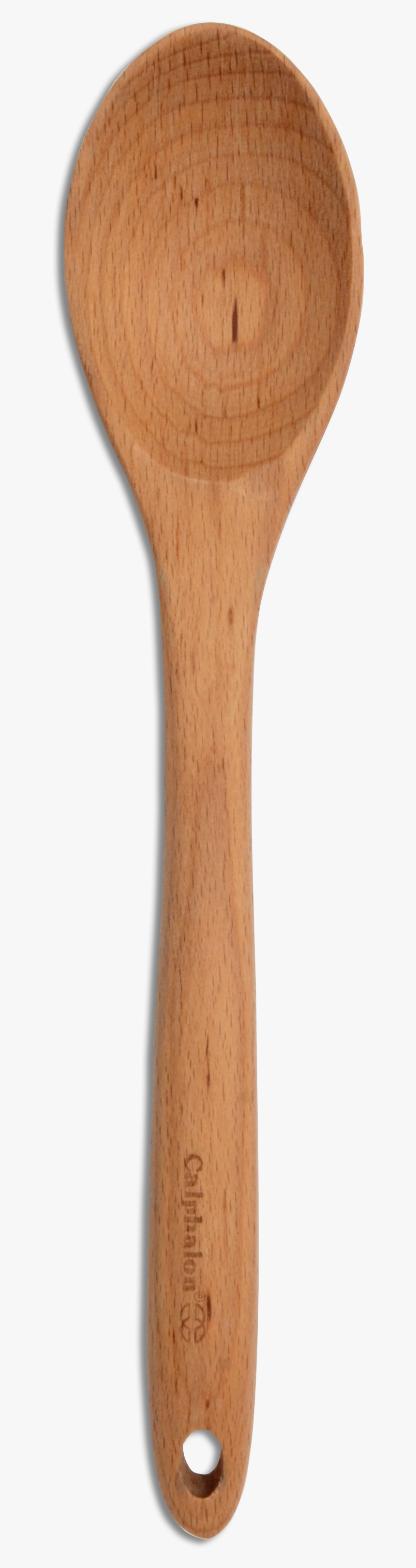 Calphalon Wooden Spoon - Wood Spoon Top View, HD Png Download ...