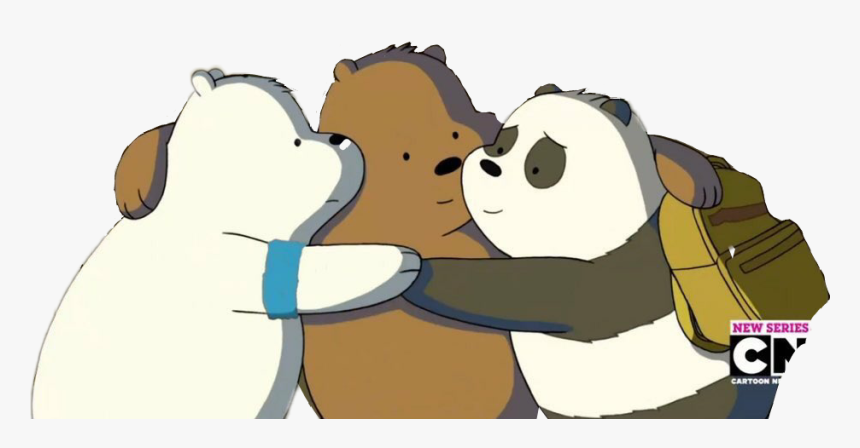 Transparent Family Cartoon Png - We Bare Bears Hugging, Png Download ...