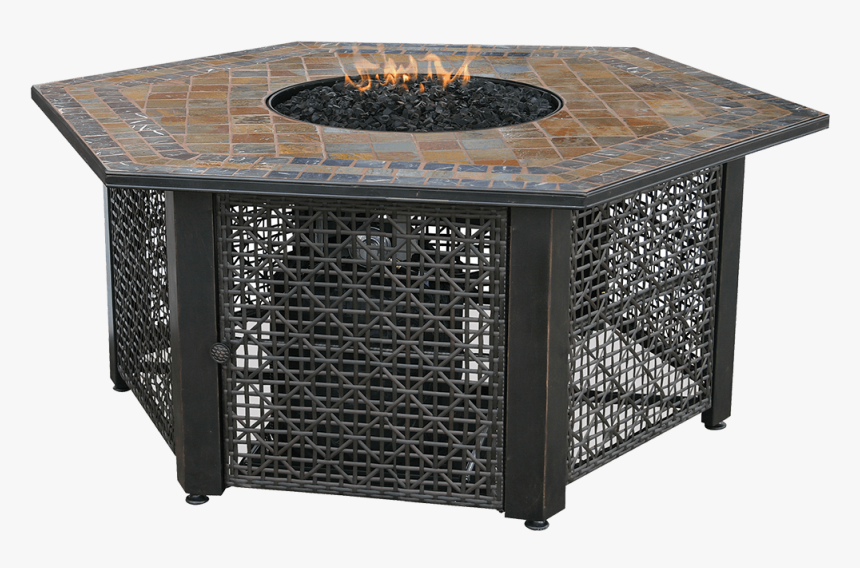 Endless Summer Gad1374sp Hexagonal Bronze Fire Pit - Fire Pit, HD Png ...